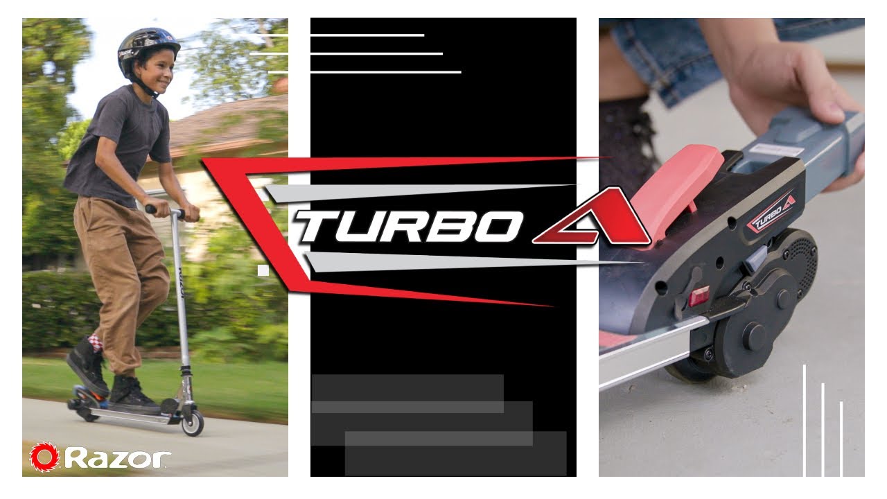 Turbo A Black Label Foldable Kids E-scooter | Razor | UK & IE